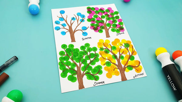 how to draw a tree in the spring