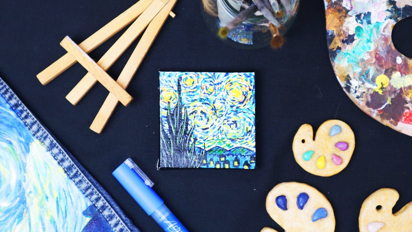 How to Recreate a Van Gogh Masterpiece with Acrylic Markers - Chalkola ...