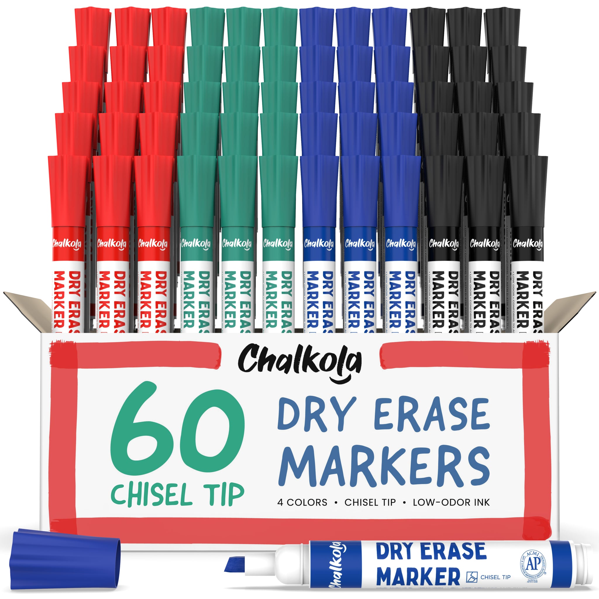 chisel tip whiteboard markers