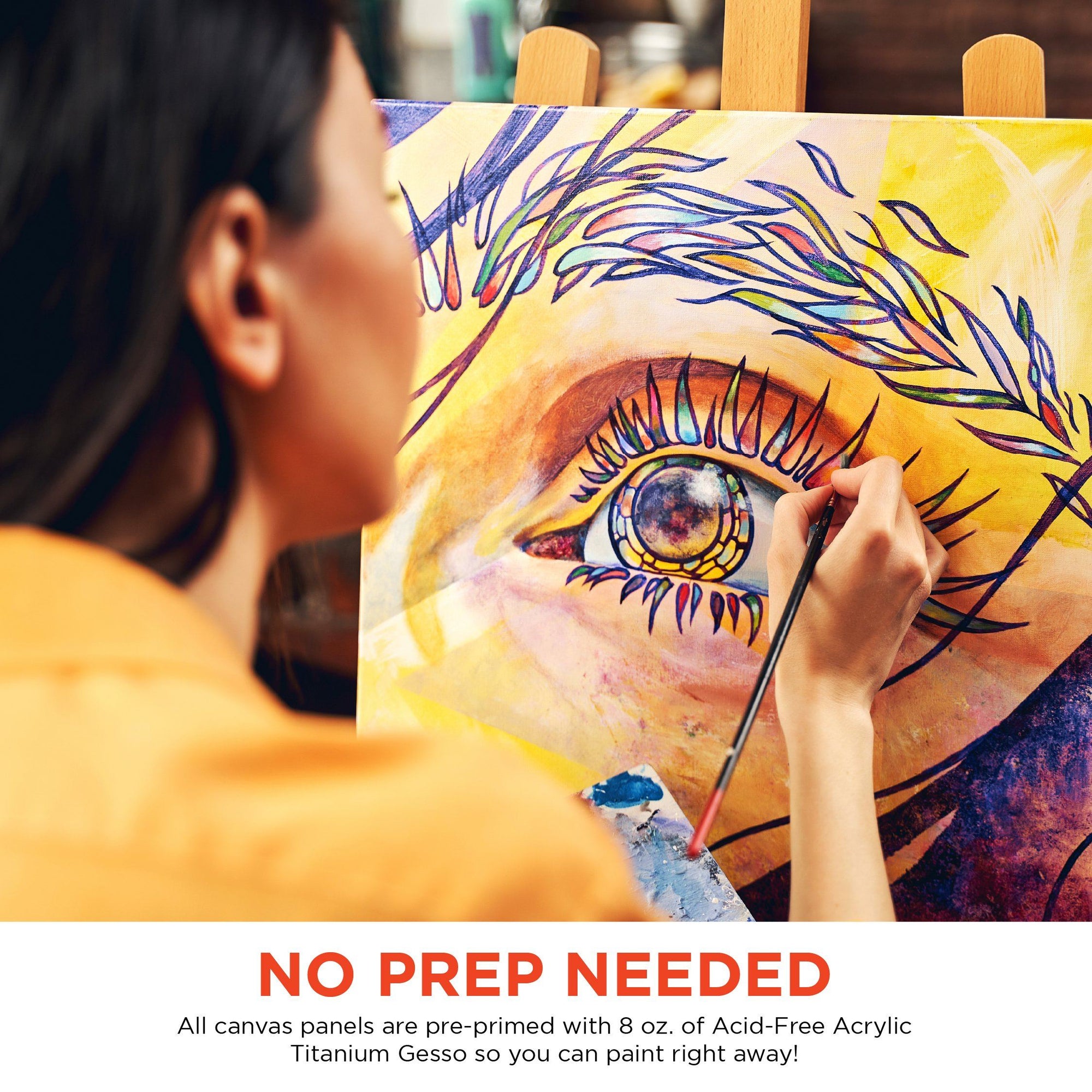 Artist's Bundle: 32 Acrylic Paint + 20 Canvas Panels - Chalkola Art Supply